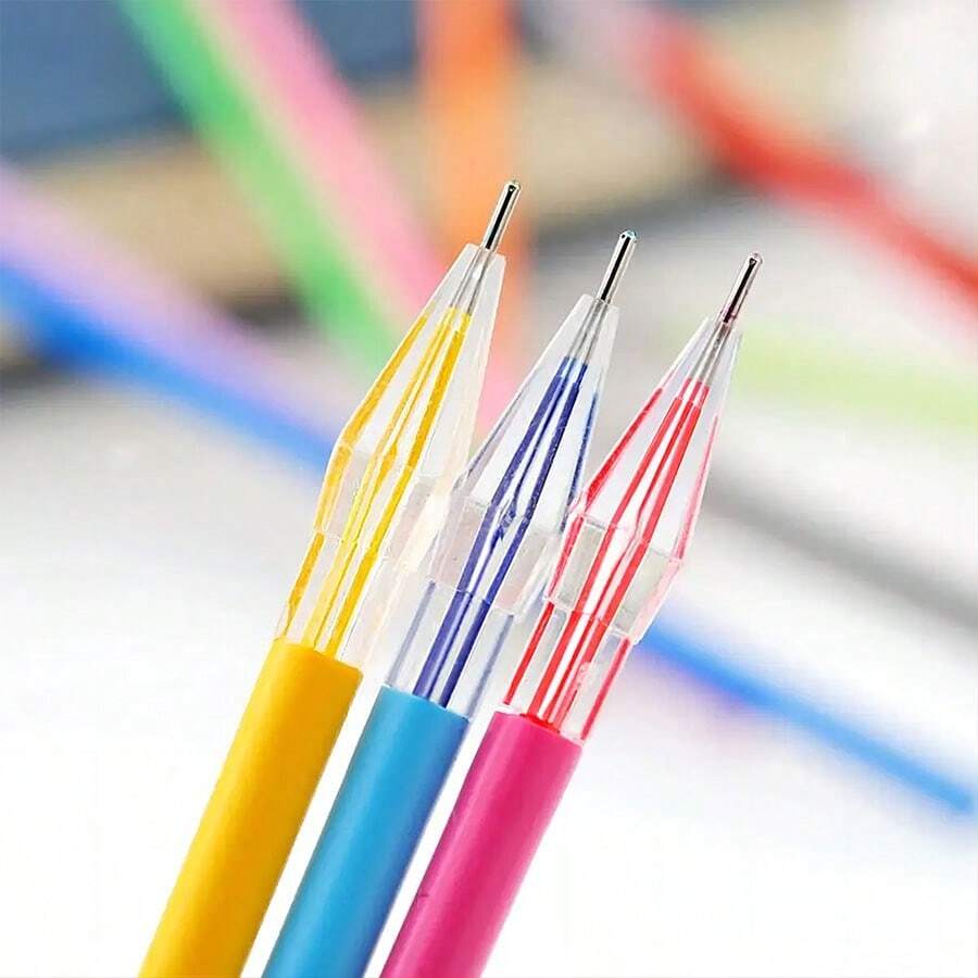 12 Colors Diamond Tip Gel Pen & Colorful Replaceable Refills, 0.5mm ...