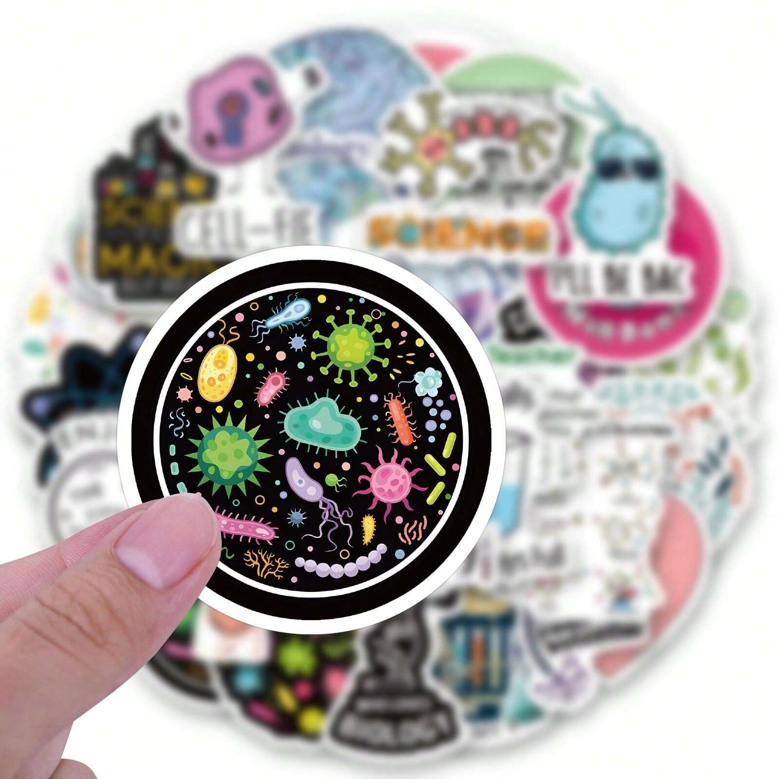 60 PCS Biology Stickers Vinyl Aesthetics Stickers For Scrapbooking ...