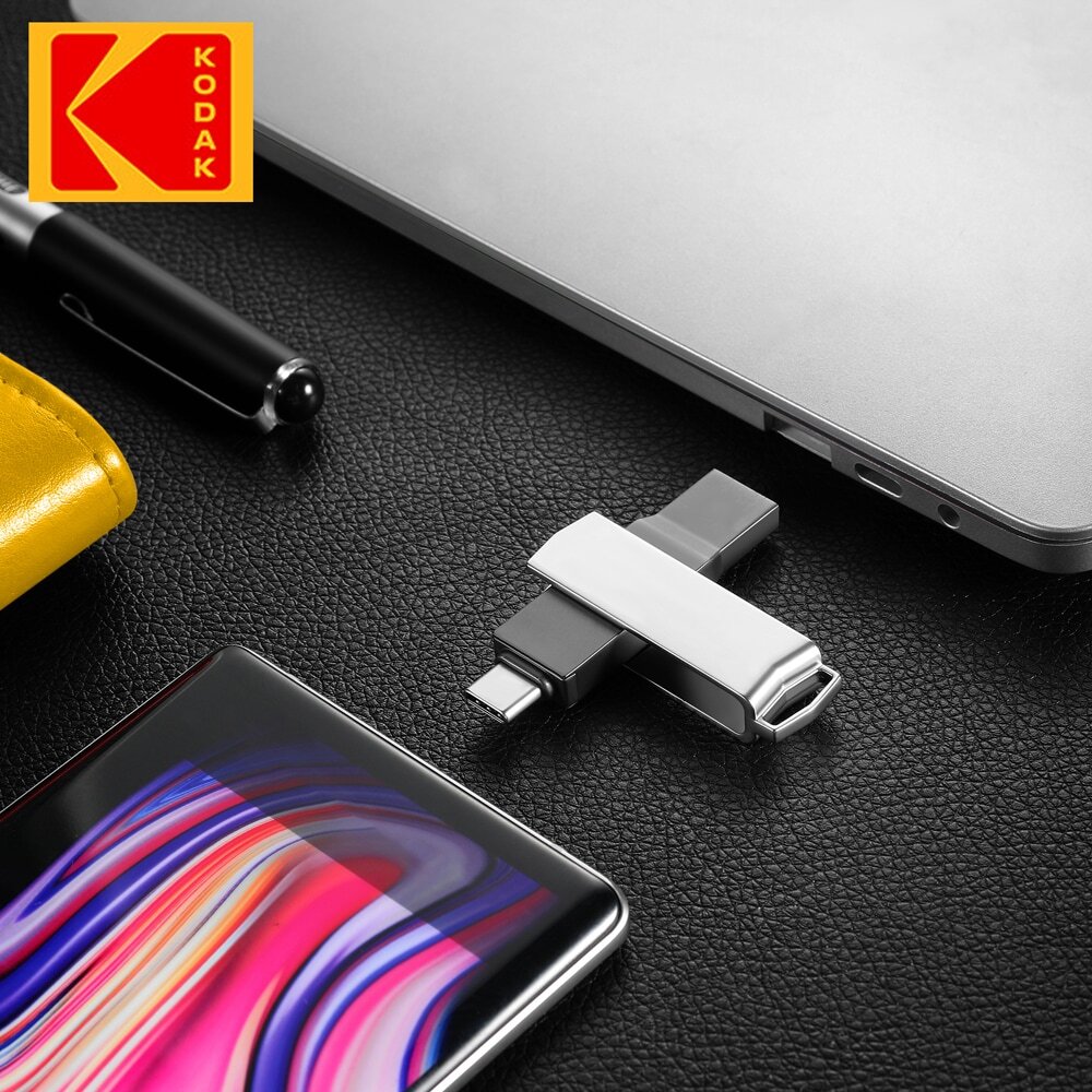 KODAK K273 Fast 128GB 64GB USB-C OTG Flash Drive - High-Speed, Water ...