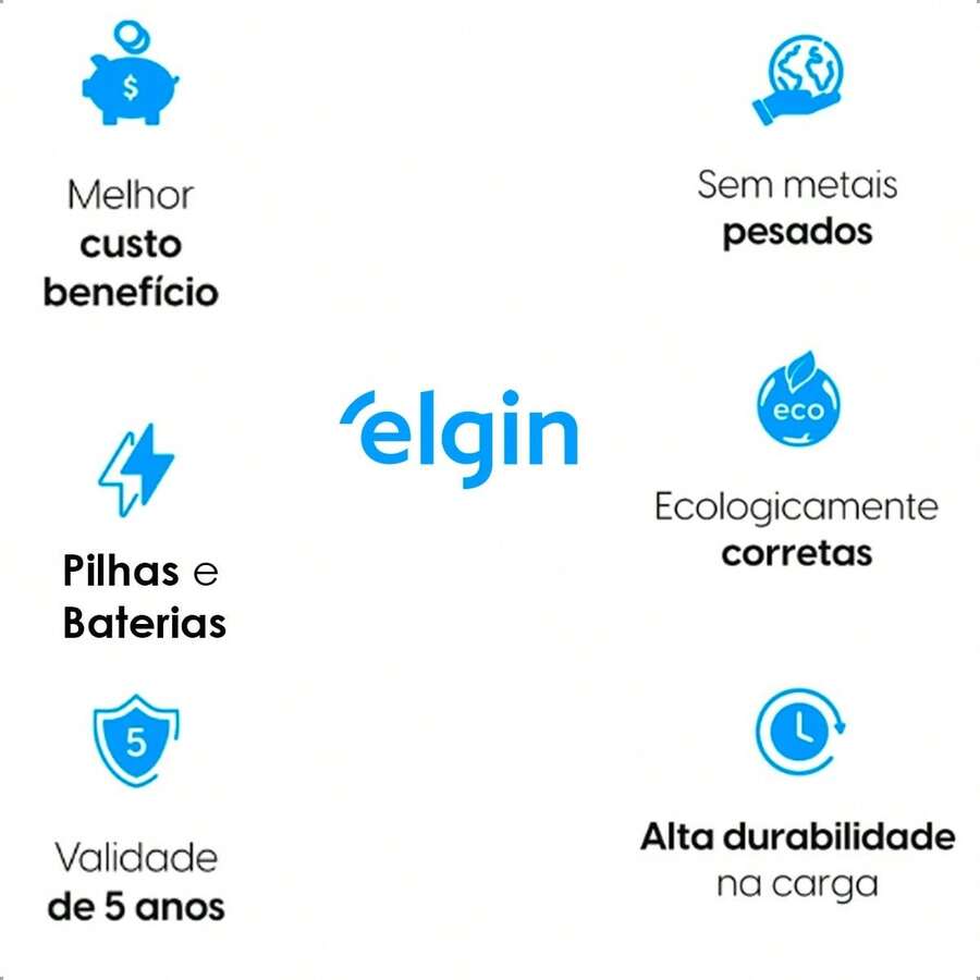 8 AA1.5V LR6 Alkaline Elgin Batteries | SHEIN USA