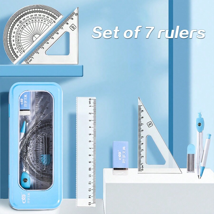 Precise Measurement Tools: Compass 7-Piece Set For Precise Drawing And ...