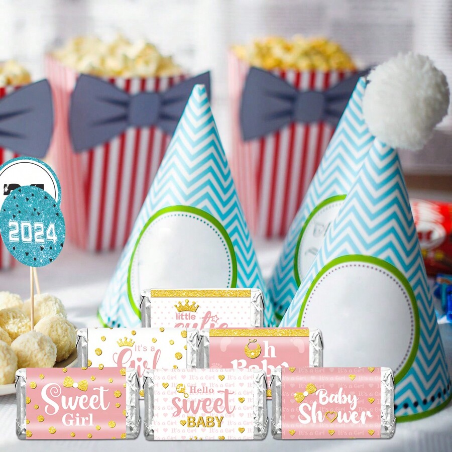 5 Sheets/30pcs Mini Chocolate Candy Bar Wrapper Labels, Candy Stickers ...