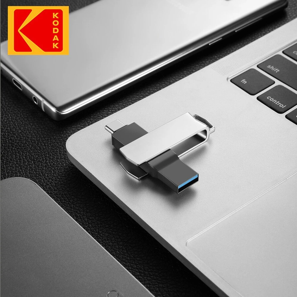 KODAK K273 Fast 128GB 64GB USB-C OTG Flash Drive - High-Speed, Water ...