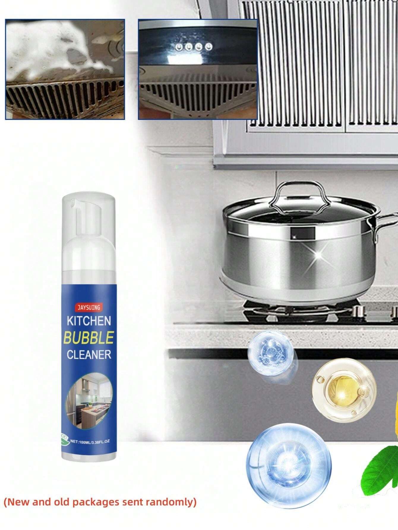 1pc Kitchen Cleaning Foam Kitchen Stovetop Heavy Duty Grease Cleaning ...
