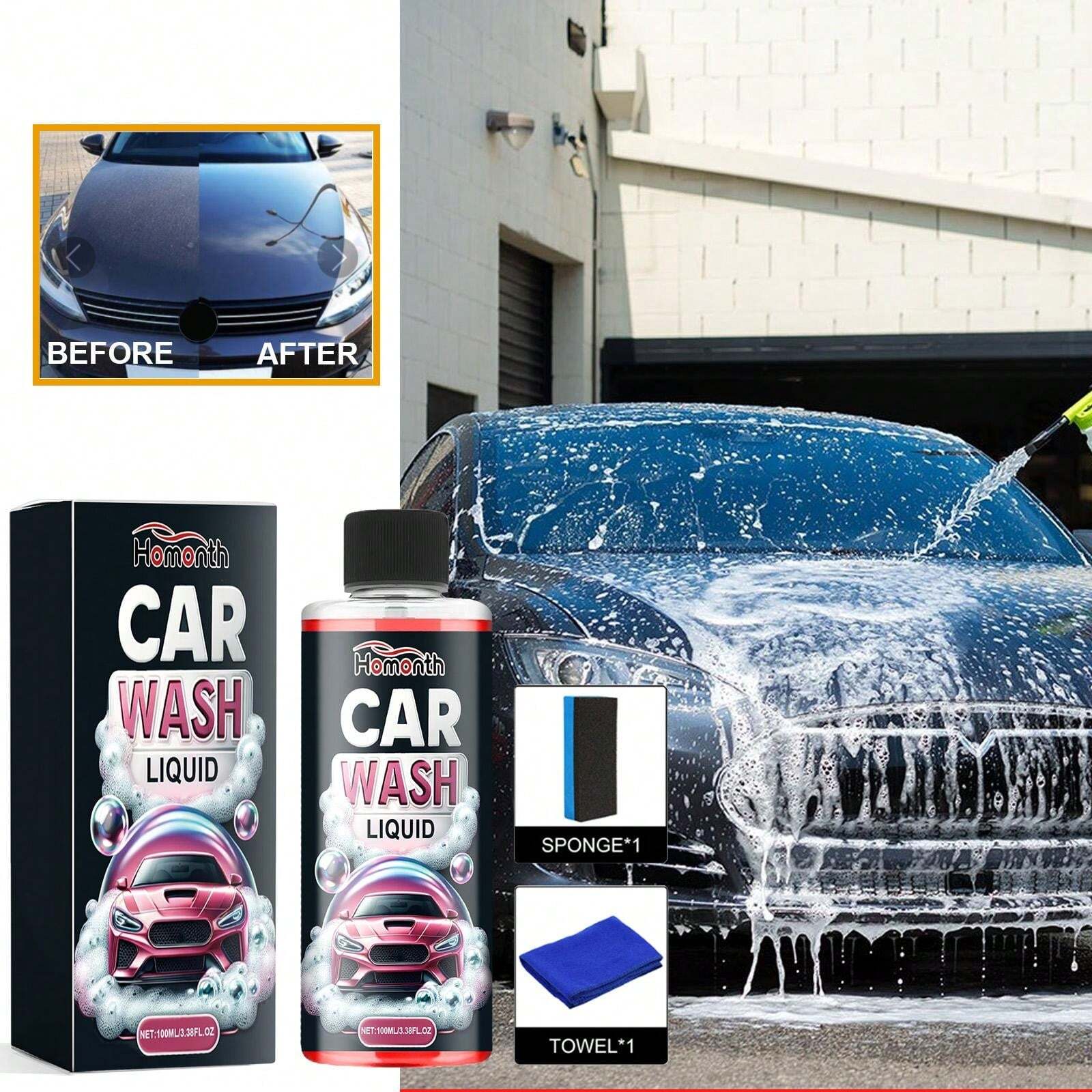 Foam Car Wash Detergent Car Wash Decontamination Maintenance Car Paint ...