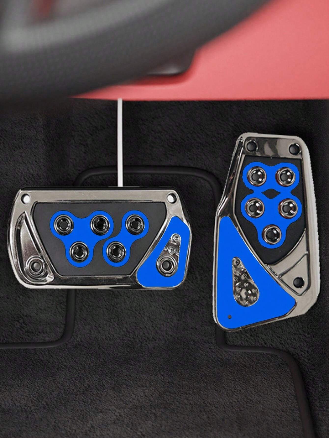 1 peça Conjunto de Pedal de Alumínio Anti-derrapante Automotivo - Pedal ...