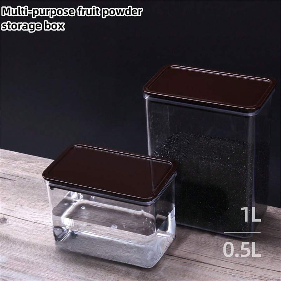 1 Pc 0.5L/1L Sealed Moisture-Proof Fruit Powder Storage Box Coffee Bean ...