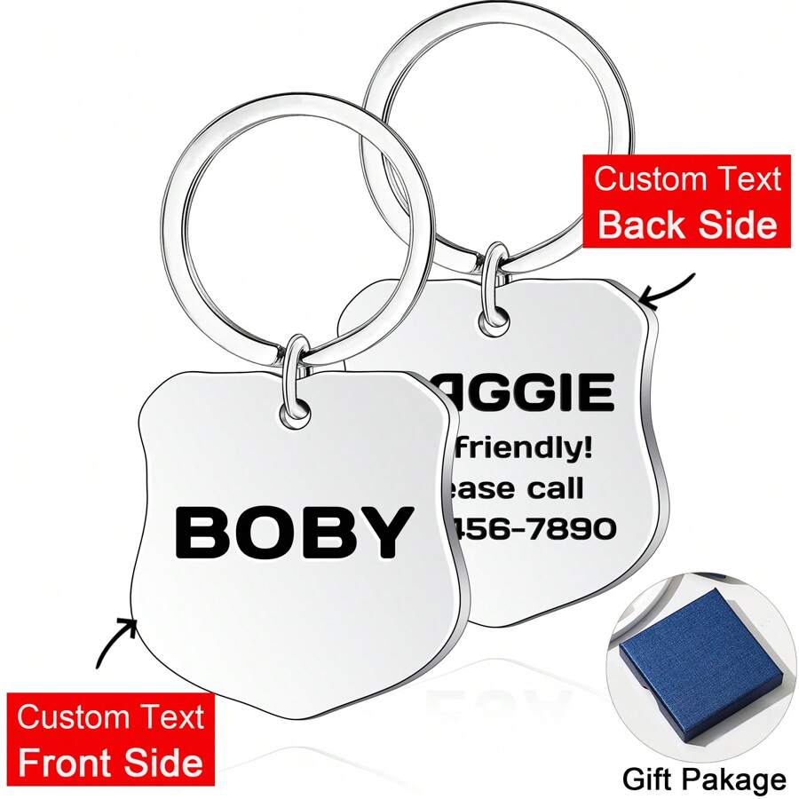 Plaques d'identification personnalisées gravées pour animaux ...