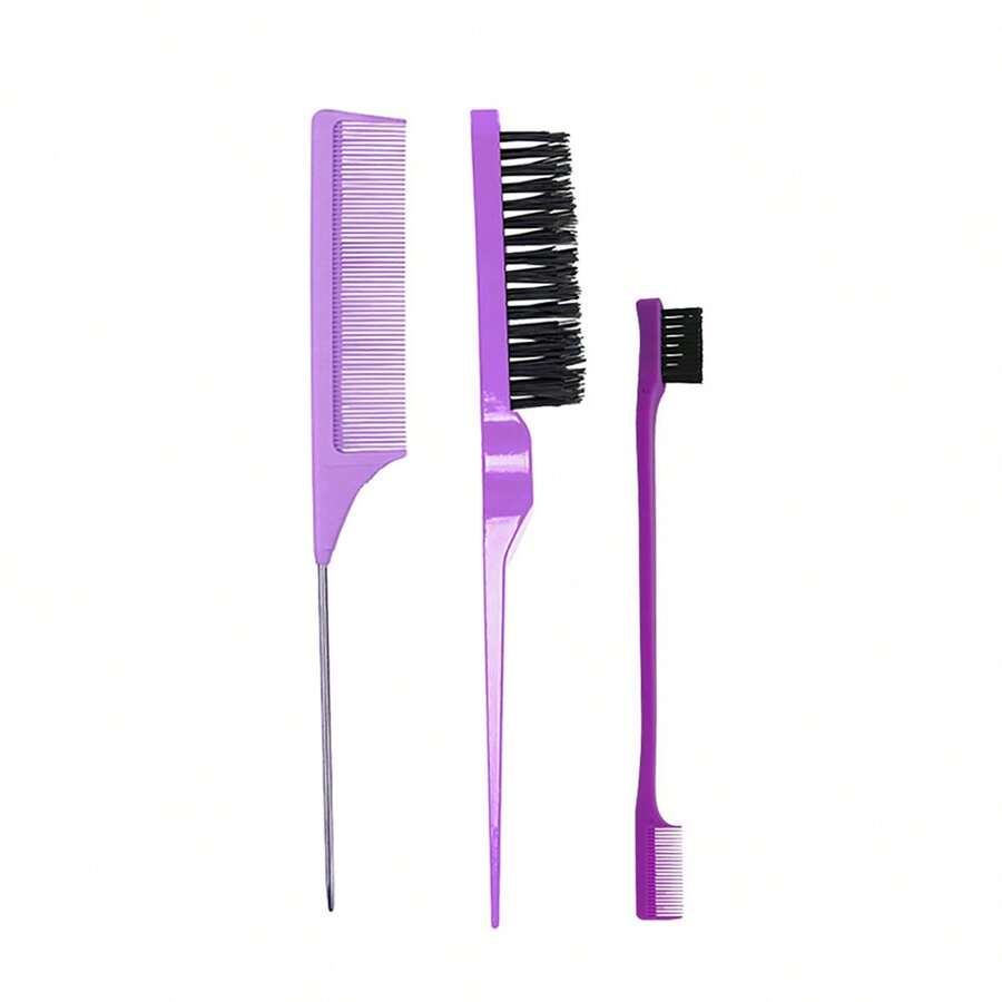 Hair Styling Tool - Double-Headed Tail Comb With Three Rows Of Teeth ...