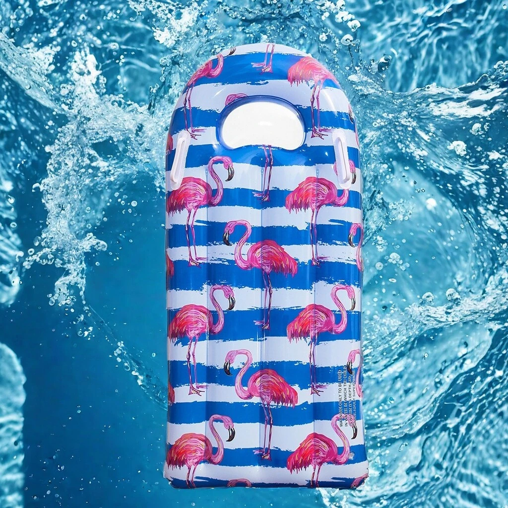 1PC Inflatable Flamingo Surfboard PVC, Outdoor Pool Water Park ...