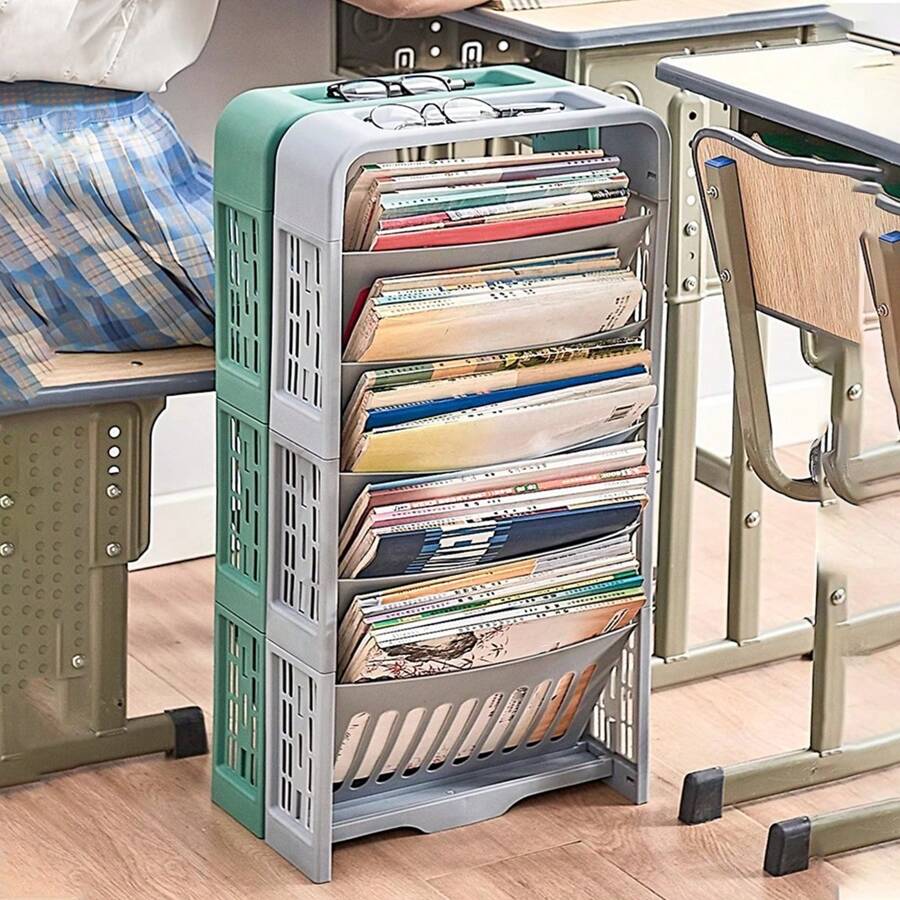 1pc Desk Organizer, High School & College Students Classroom Table Side ...