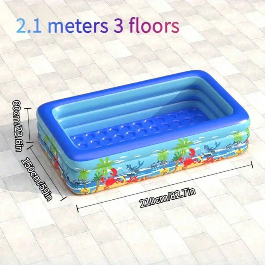 1 Pack, Inflatable Swimming Pool For Large-Scale Use, Thickened Home ...