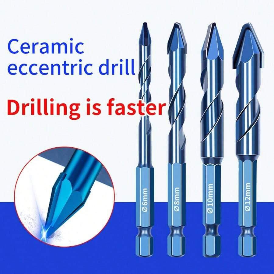 Ceramic Tile Drill Bit, Super Hard Eccentric Concrete Cement Wall Hole ...