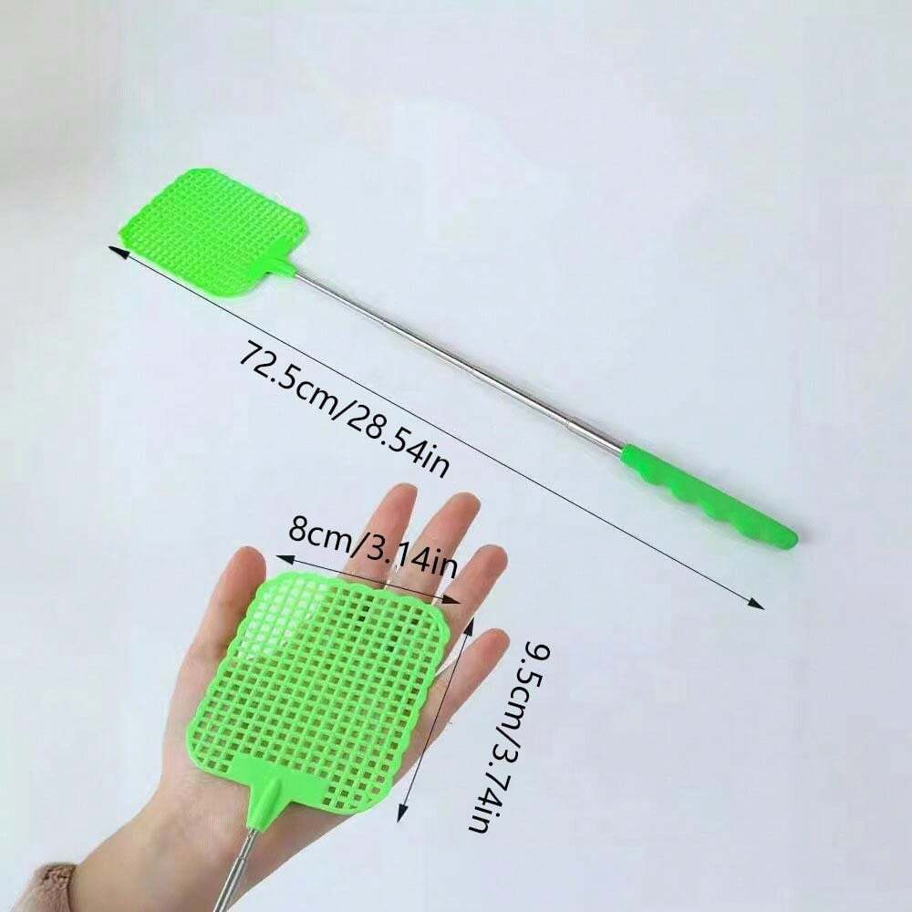 1pc Extendable Fly Swatter With Thickened Iron Pole, Manual Home ...