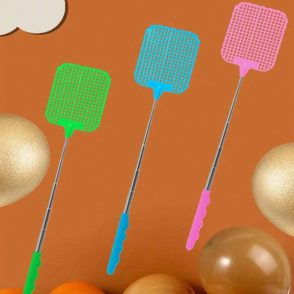 1pc Extendable Fly Swatter With Thickened Iron Pole, Manual Home ...