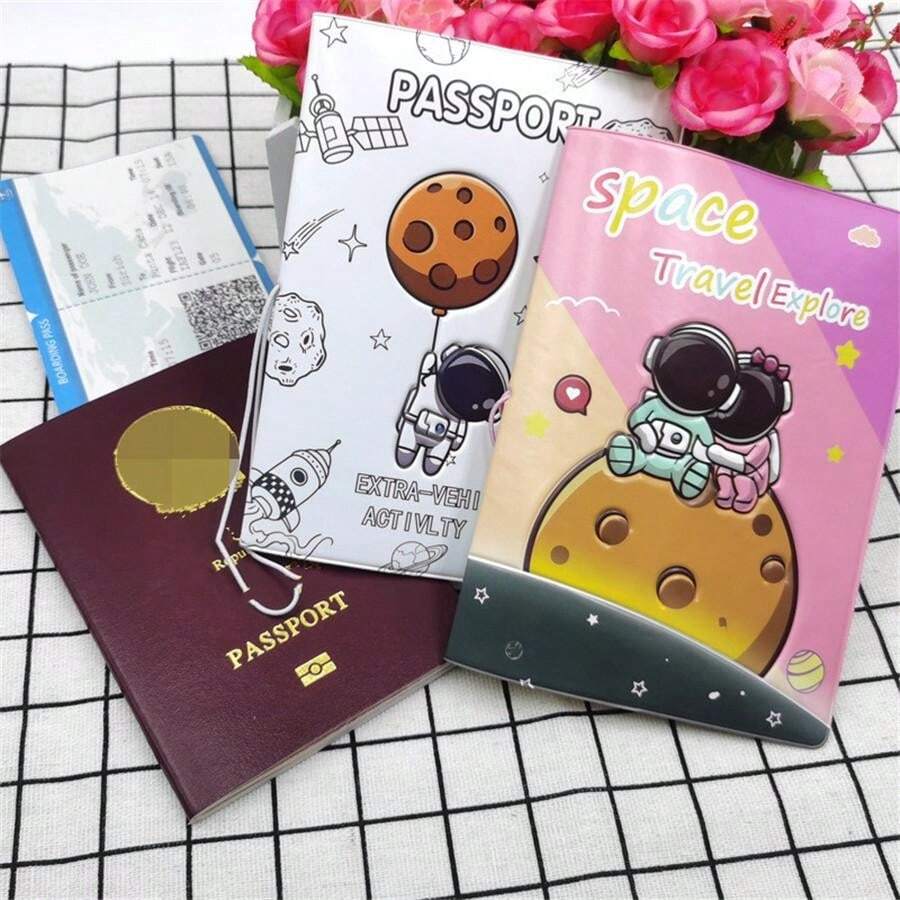 3D Printed Astronaut And Rocket Couple's Travel Passport Cover ...