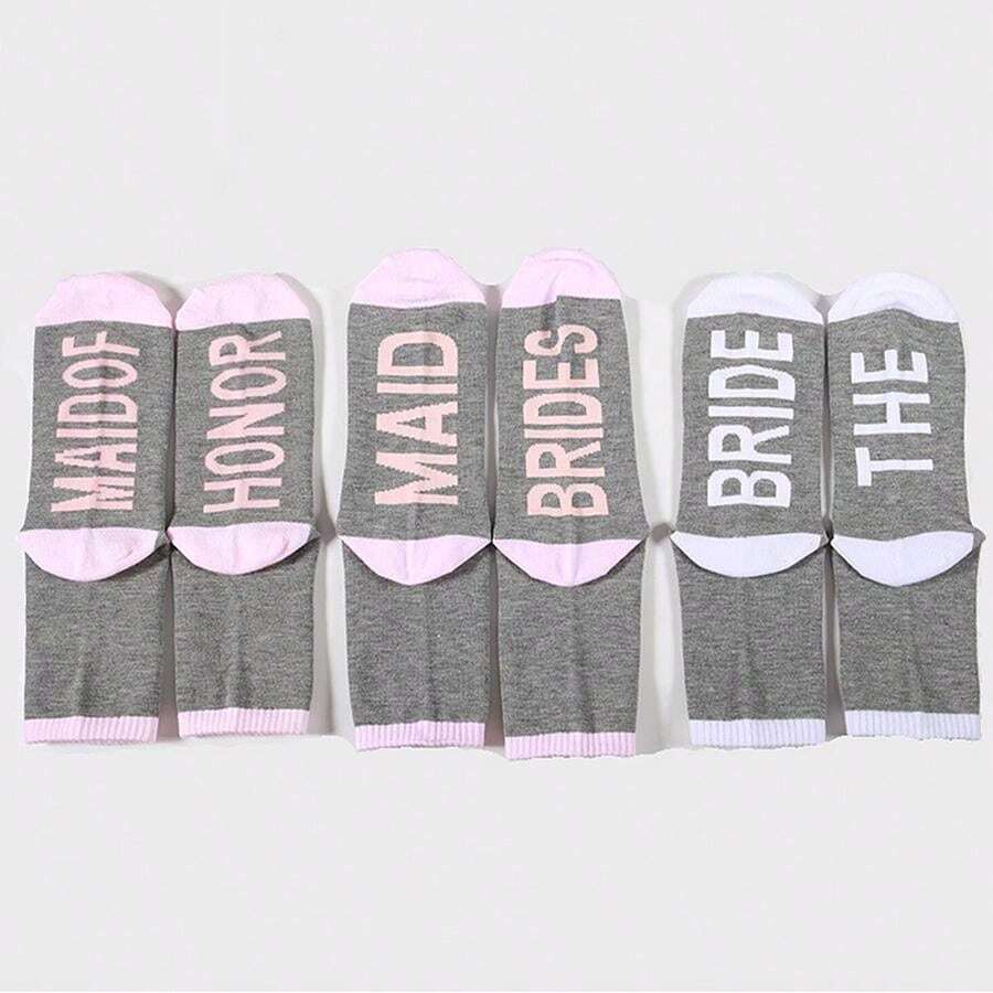 1 Pair Of Long Wedding Party Socks, Including Bridal Socks And ...