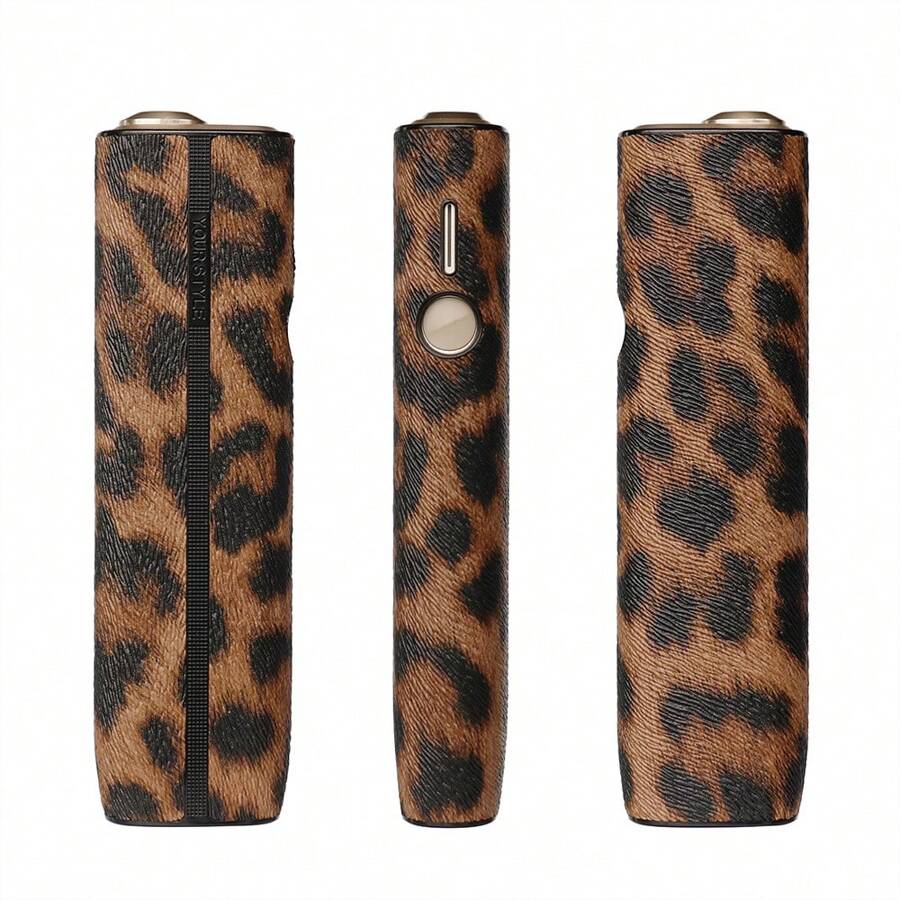 Leopard Style PU Leather Case For IQOS ILUMA ONE Replaceable E-Cigarette Box Accessories ...