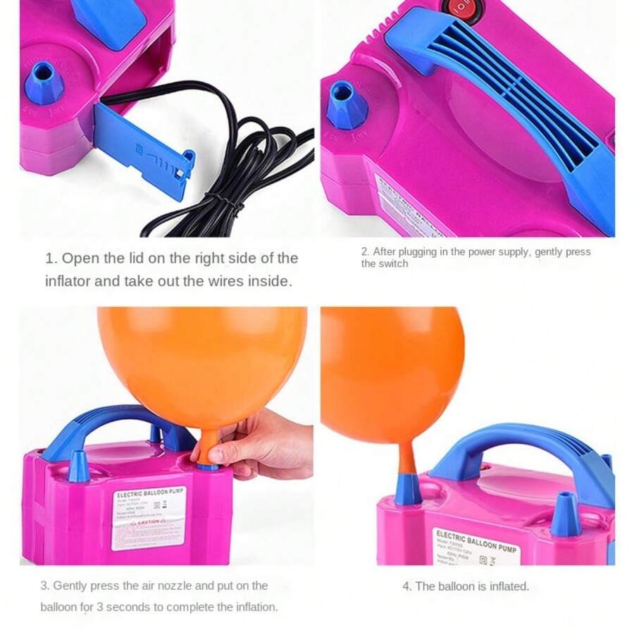 Pompe à ballons électrique, gonfleur de ballons, pompe à inflation ...