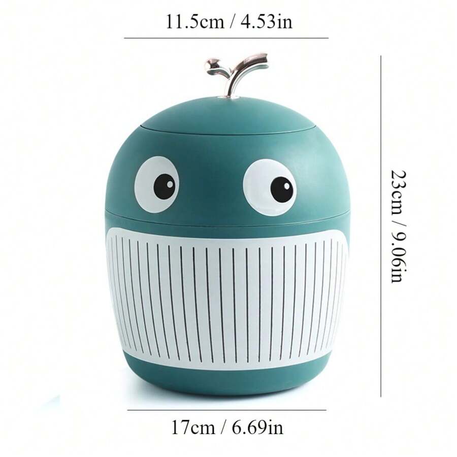 1pc 3.5L Desktop Trash Bin, Three-Stage Storage Container, Morandi ...