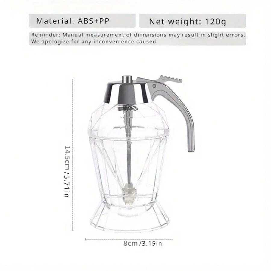 1pc Diamond Type Pressed Honey Jar Jam Honey Dispenser Oil Jug Cruet ...