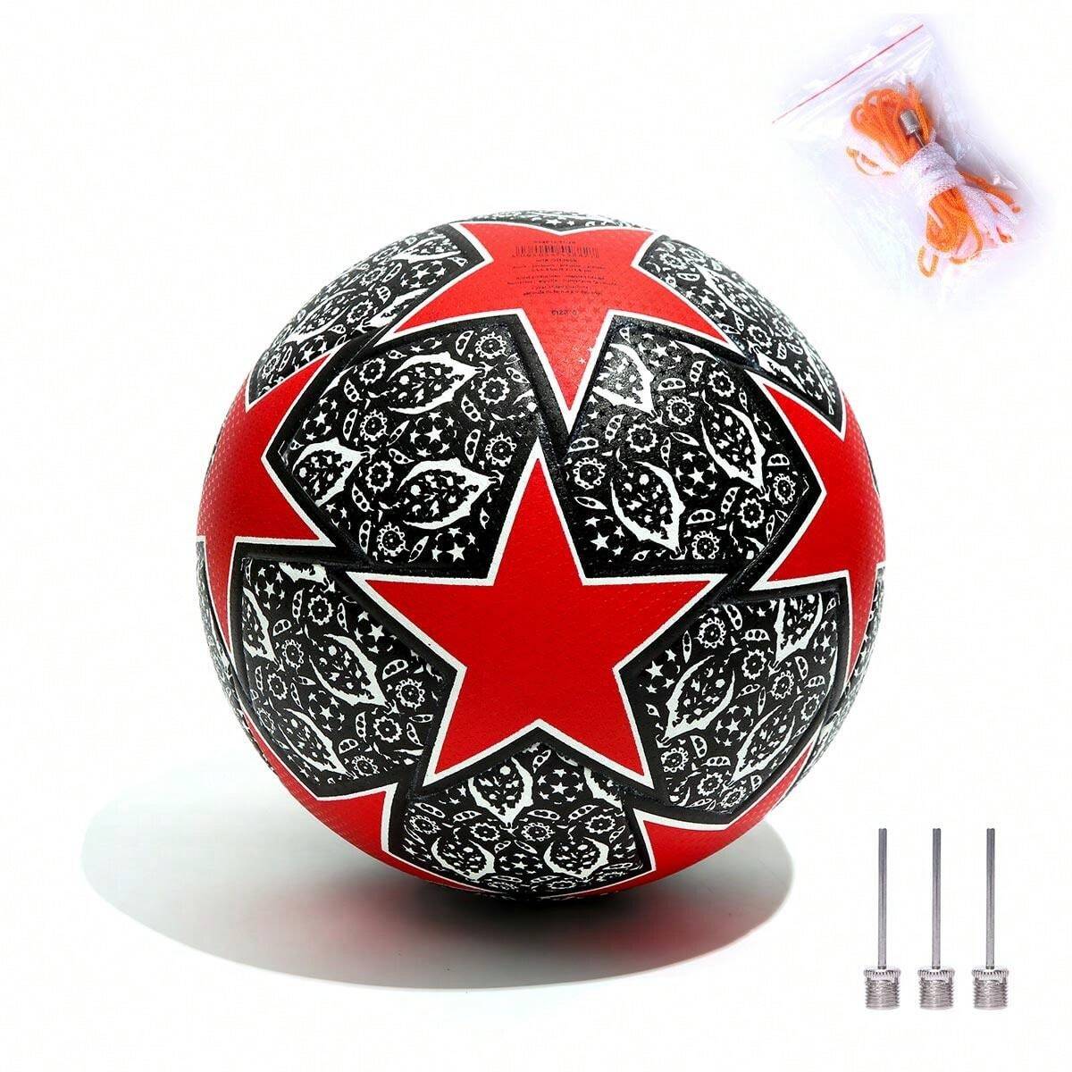 כדור כדורגל תפור ביד, כדור כדורגל למבוגרים בגודל 4 נמוך, מתאים לאימון ...