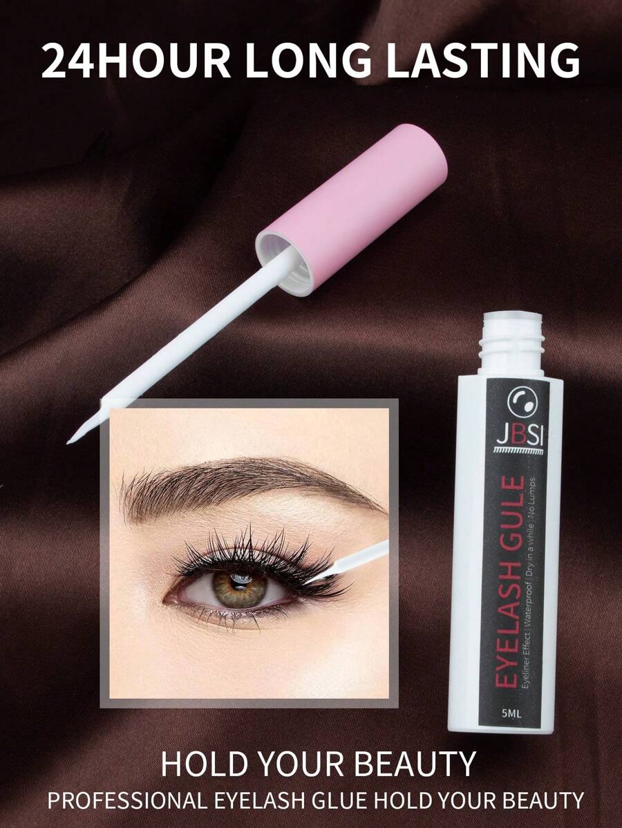 1pc Clear Eyelash Glue, Super Strong Hold Long-Lasting False Eyelash ...