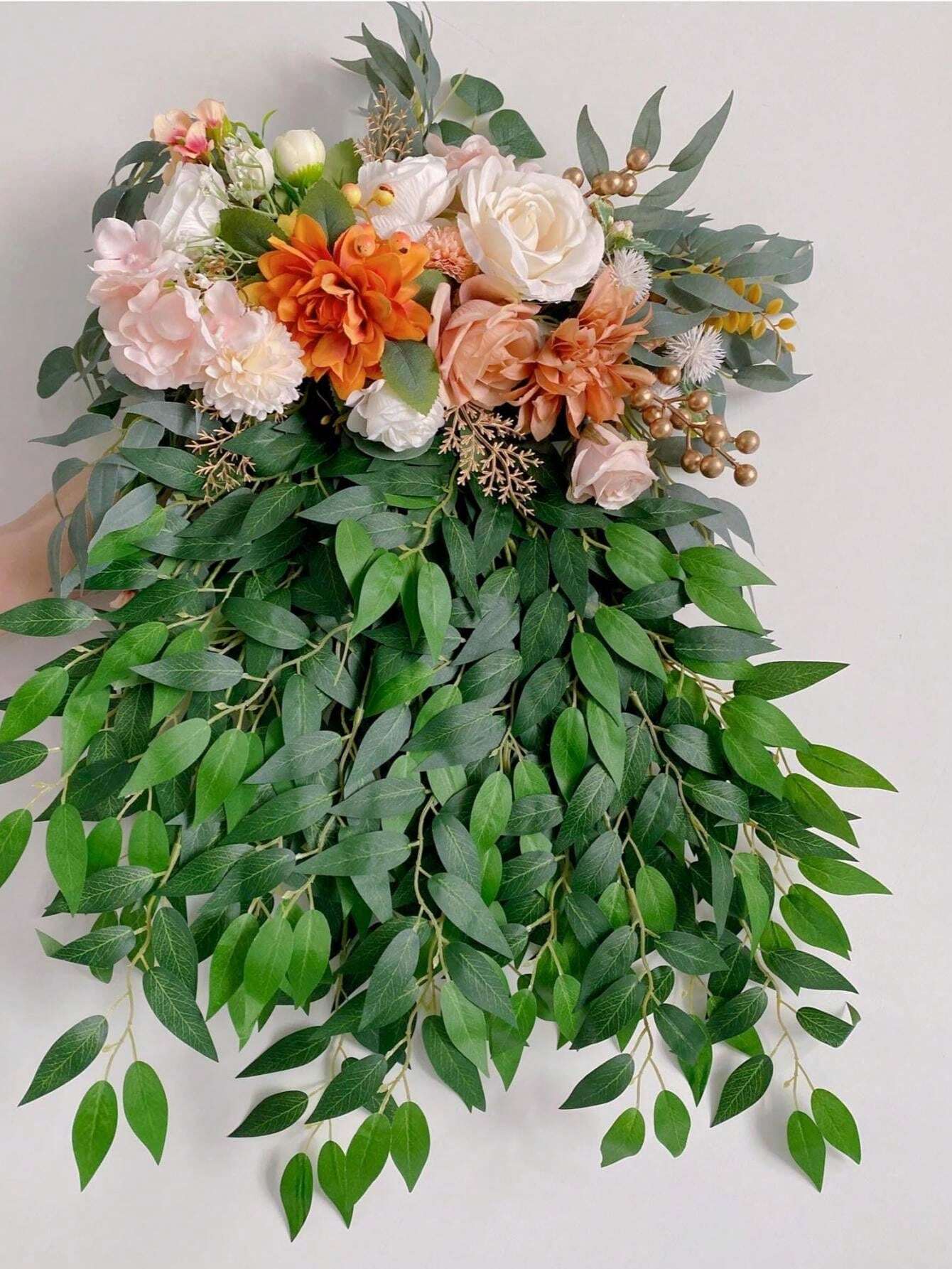 1 Pc Greenery Stem Artificial Plants Ficus Tree Leaves Faux Floral ...