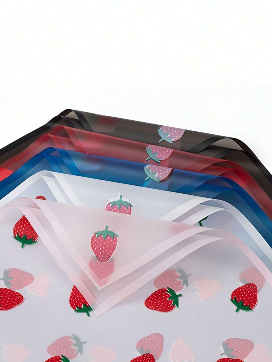 20 Sheets/Pack Worn Strawberry Mist Flower Paper Flower Packaging ...