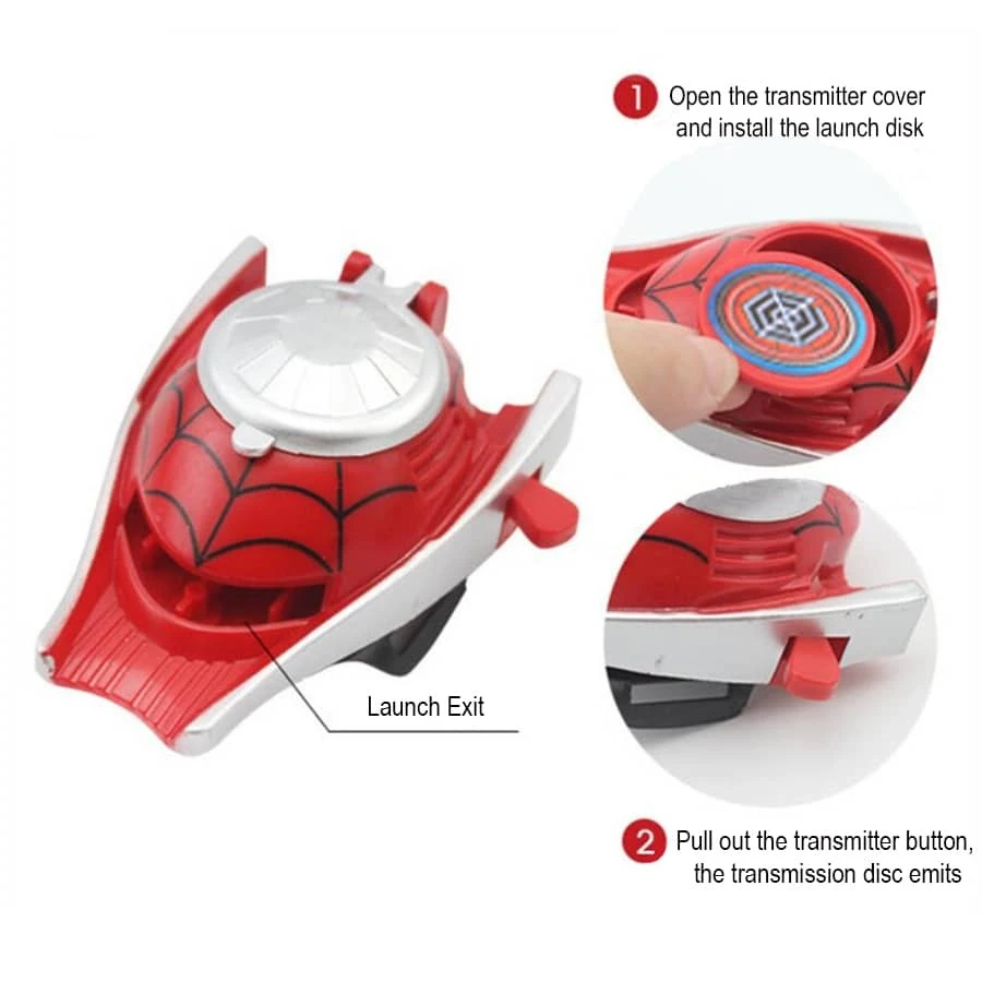 1pc Spider Disc Launcher Children's High-Tech Toy, Interactive Toy For ...