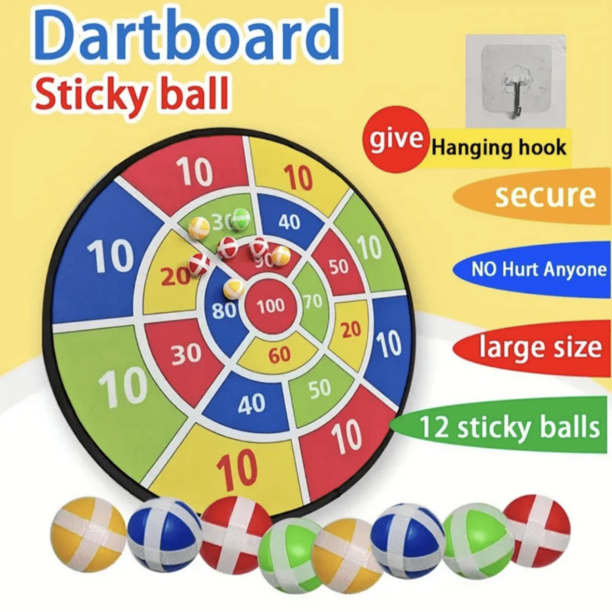 Christmas Decoration Large Dart Board Double-Sided Dart Board With ...