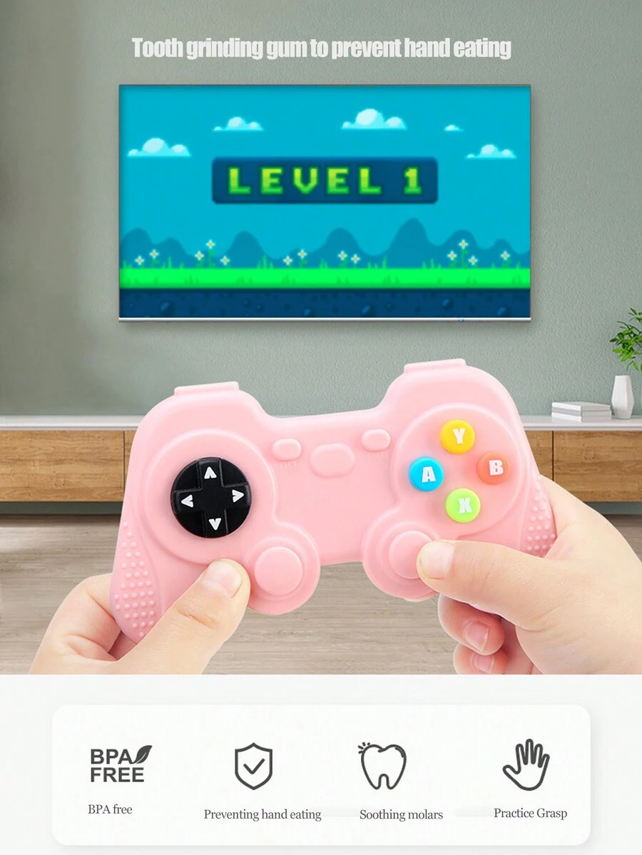 1pc Dental Glue Simulation Game Controller Bite Le Baby Silicone Tooth ...