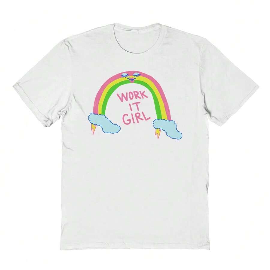 Nearly There Skylish Graphic Cotton Short-Sleeve T-Shirt | SHEIN USA