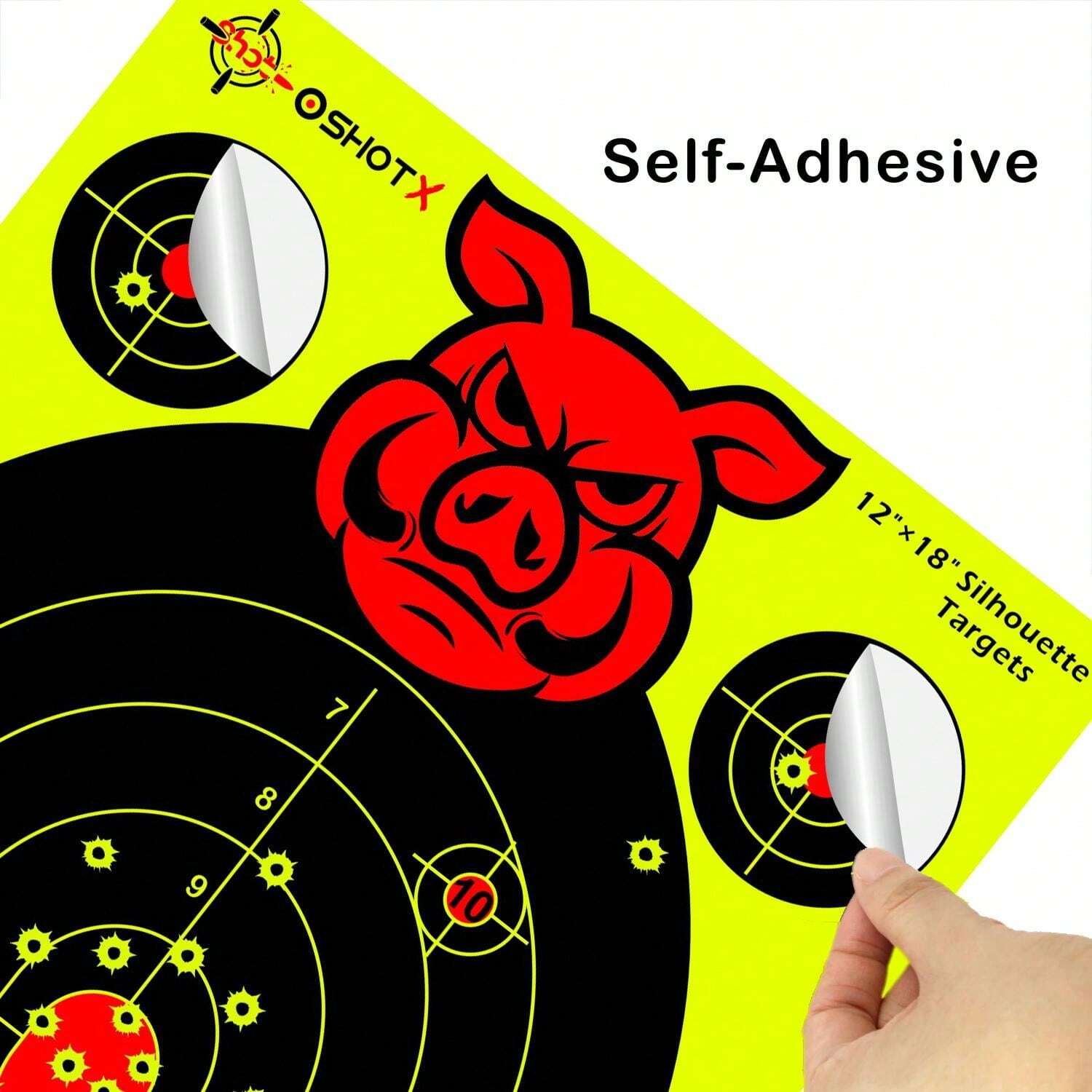 10pcs Shooting Splatter Targets - 12x18 Inch & 12x12 Inch Reactive Self ...