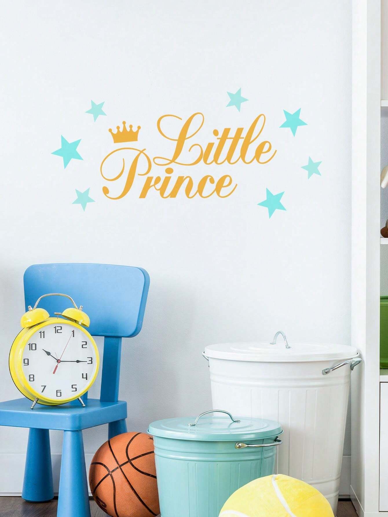 1/2pcs Hello Prince English Star Elements Children's Room Decor Wall ...