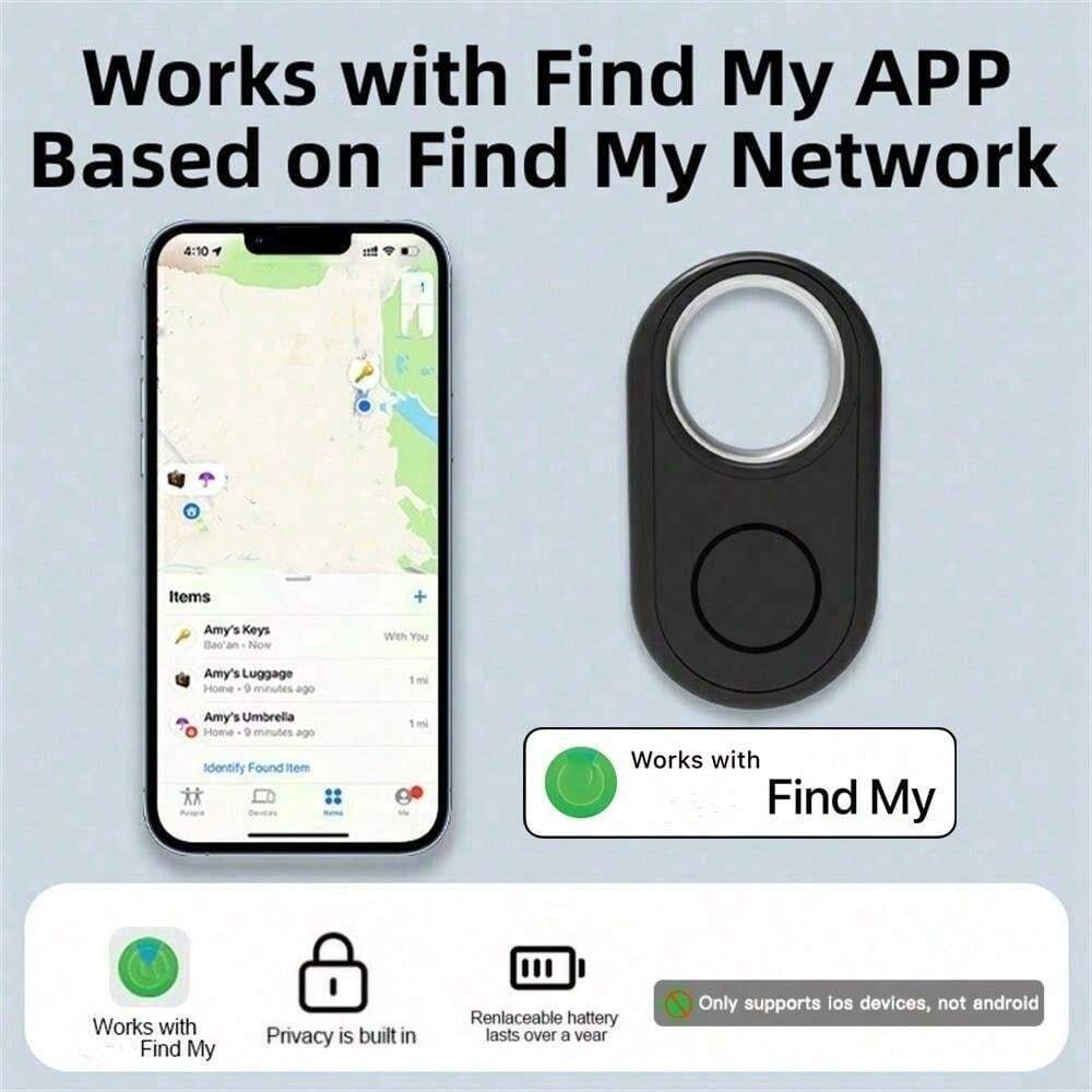 Para IOS Mini Smart Tag Pequeño localizador de rastreador, etiqueta de ...