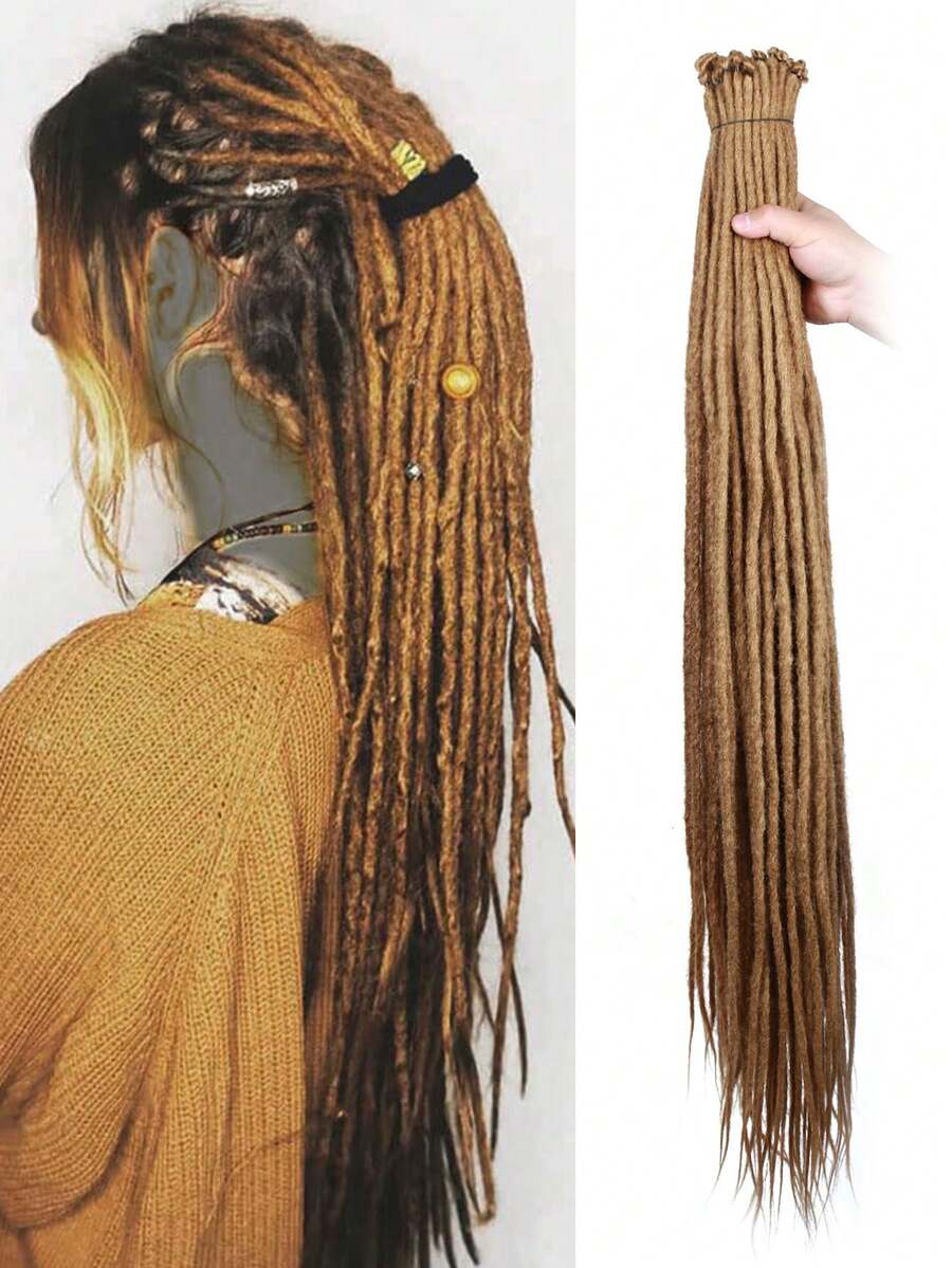 36 Inch Dreadlock Extensions Thin 0.6cm Single Ended Synthetic Dreads ...