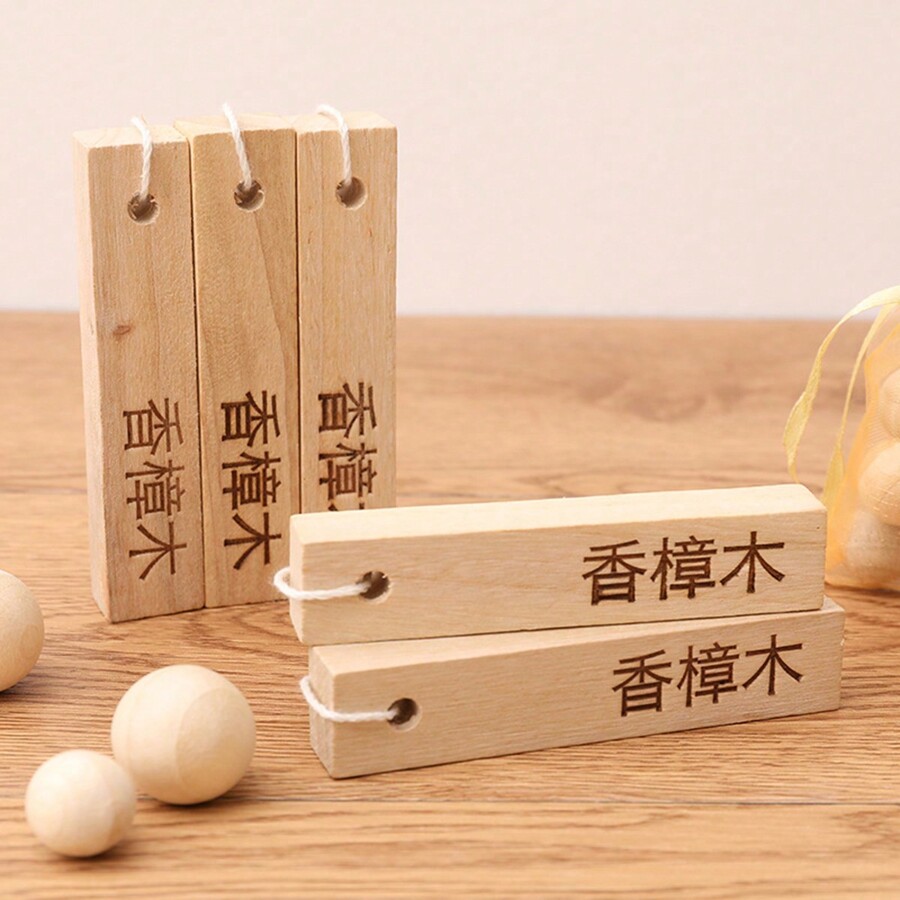 Camphor Wood Stick And Block Package: 5 Self-Adhesive Bags Of 10x2x1cm ...