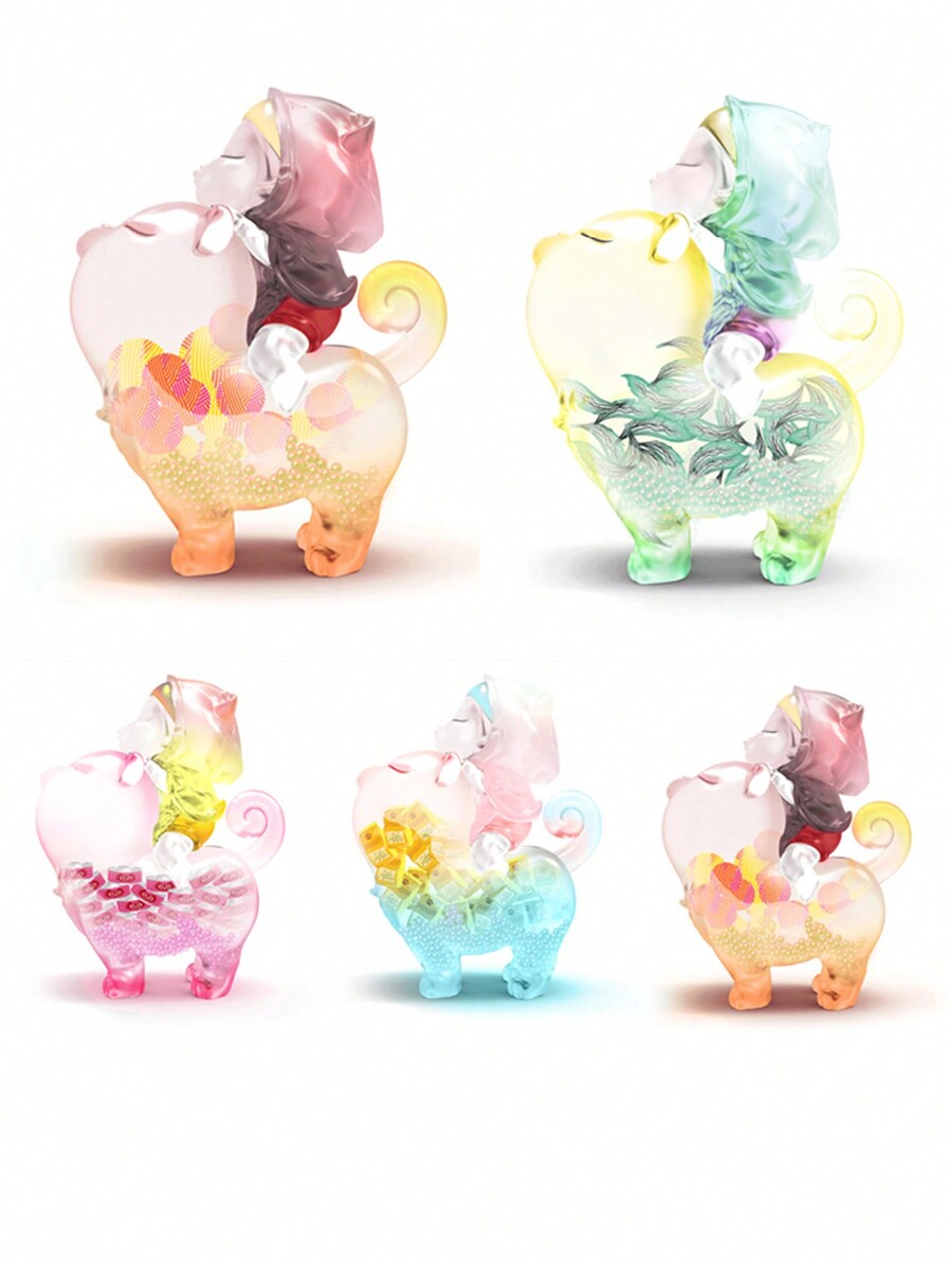 Charming Transparent General Cat Blind Box Figure 1pc Blind Bag Random ...