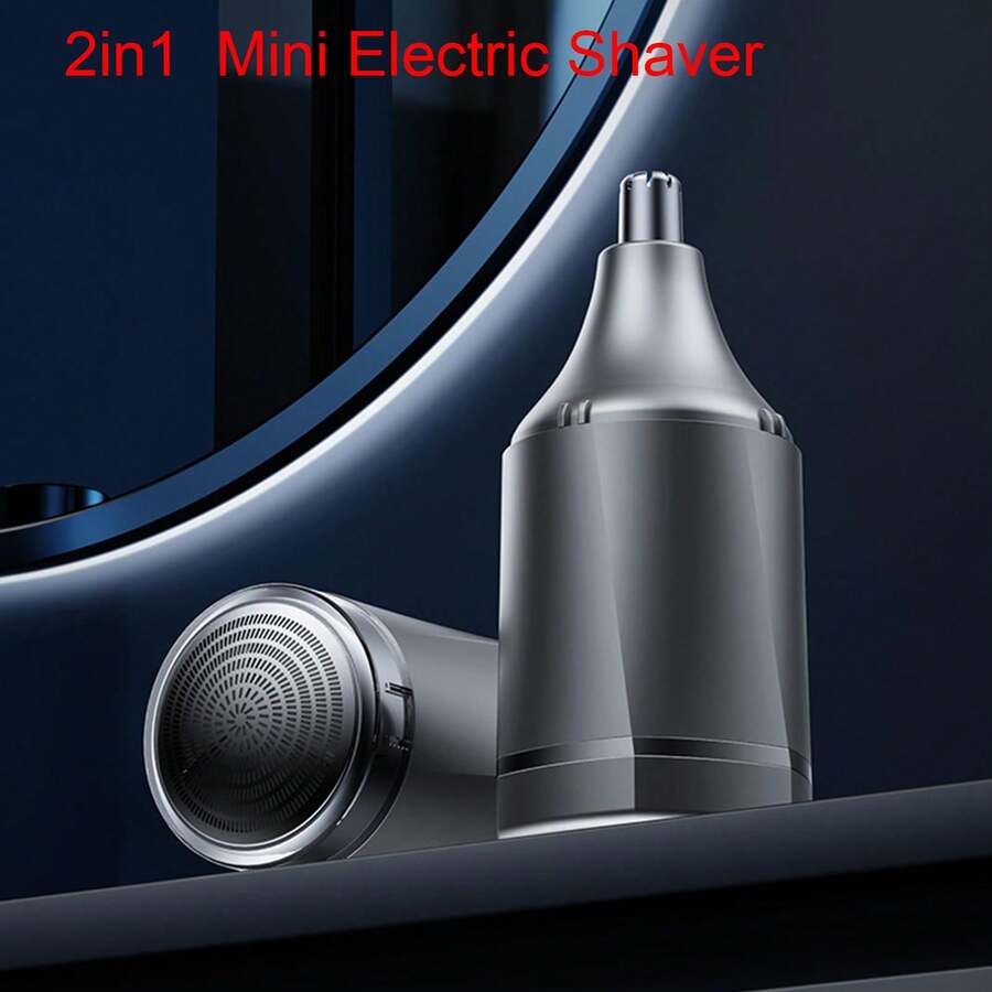 Rasoir électrique mini 2 en 1, rasoir de poche portable et lavable avec ...