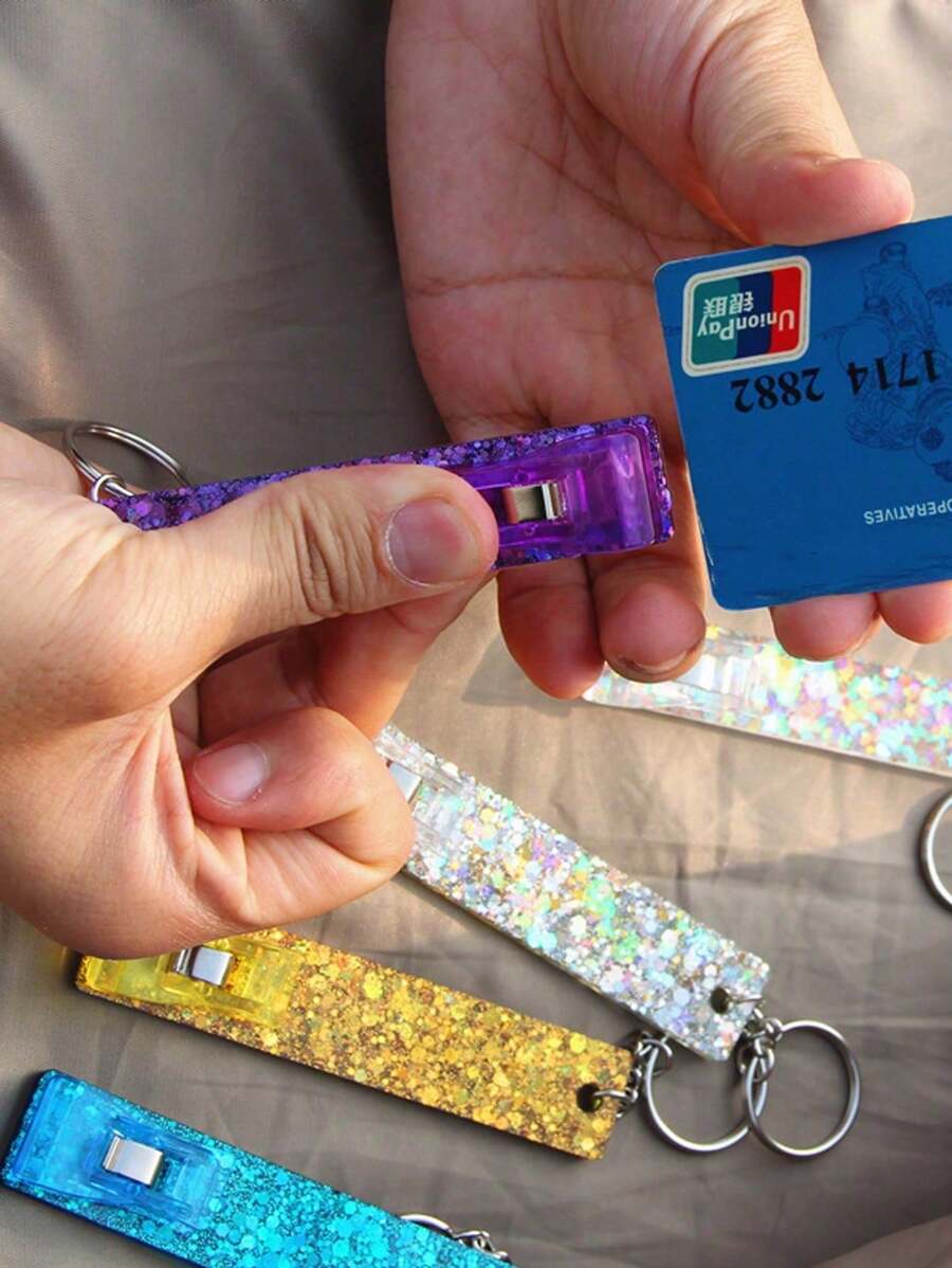 1 Credit Card Puller Silicone Resin Mold, 10 Assorted Color Acrylic ...