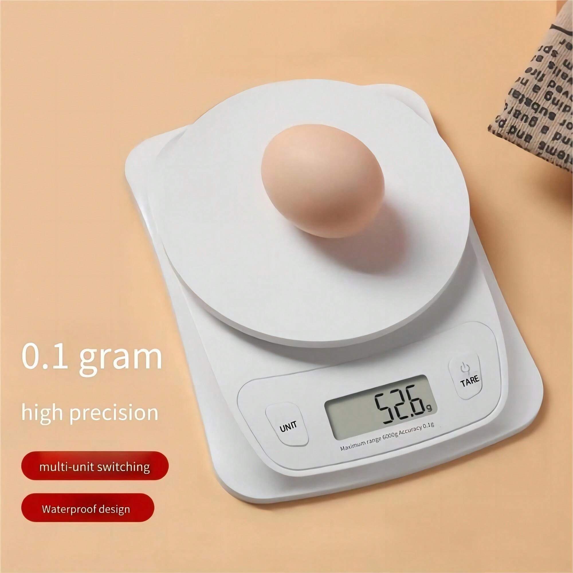 A LED Household Kitchen Scale, Placing Type Small Electronic Scale ...