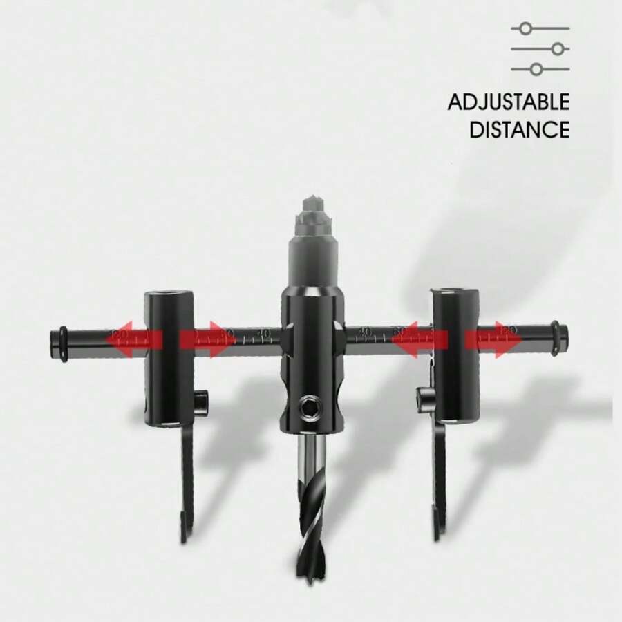 TUNGFULL Adjustable Drill Cutter Bit Wooden Drywall Circle Hole Saw Use ...