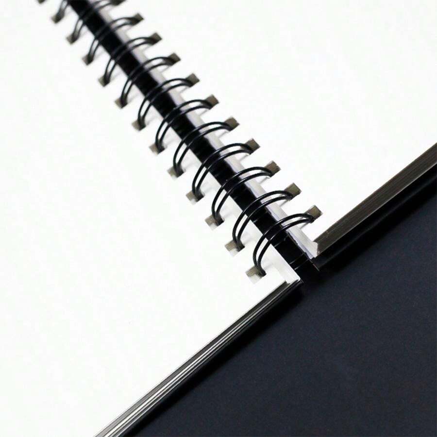 60 feuilles Carnet de croquis de carte noire épaisse A4 avec couverture ...