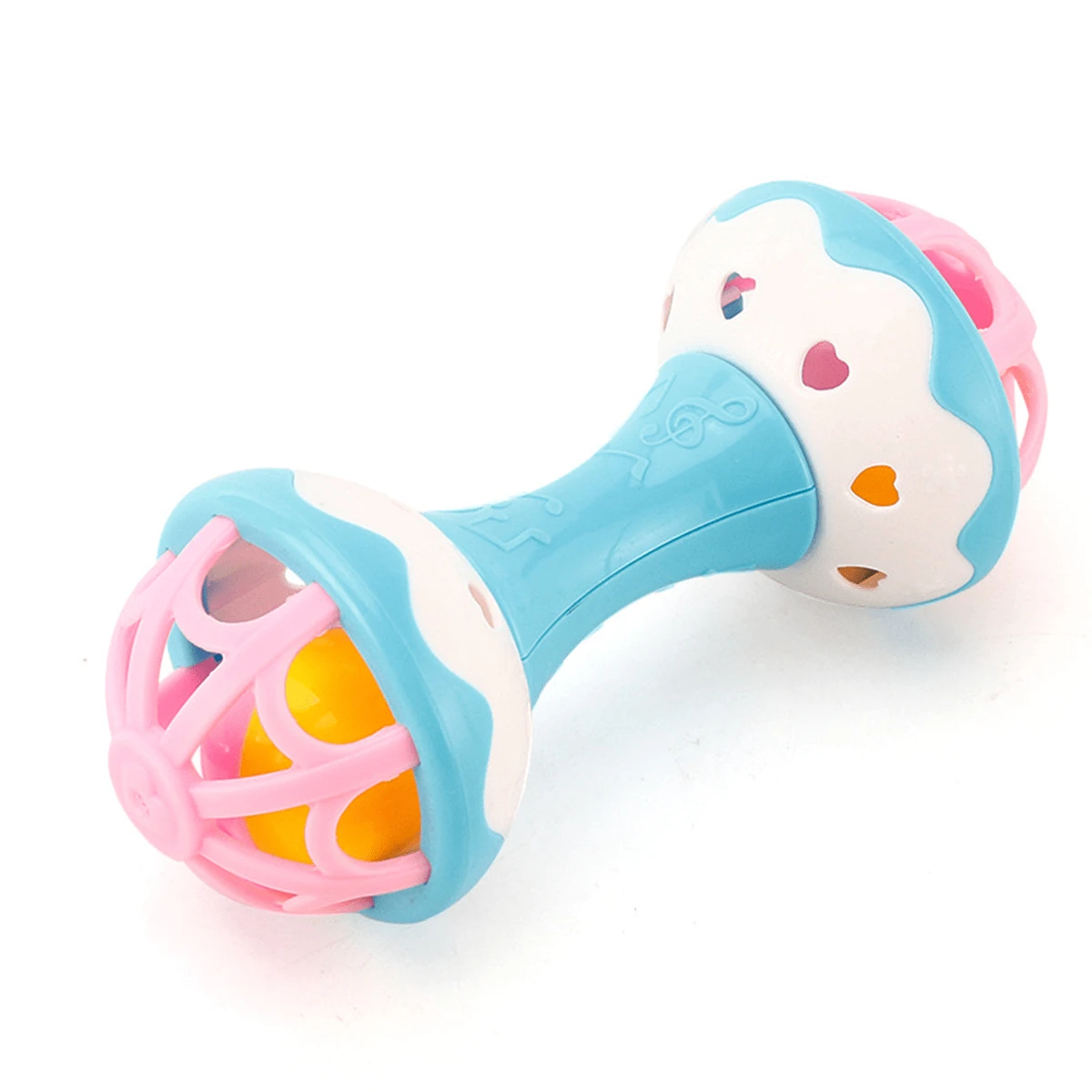 Safe Silicone Baby Teething Chewer Sounding Toy-Dual-Headed Bell ...