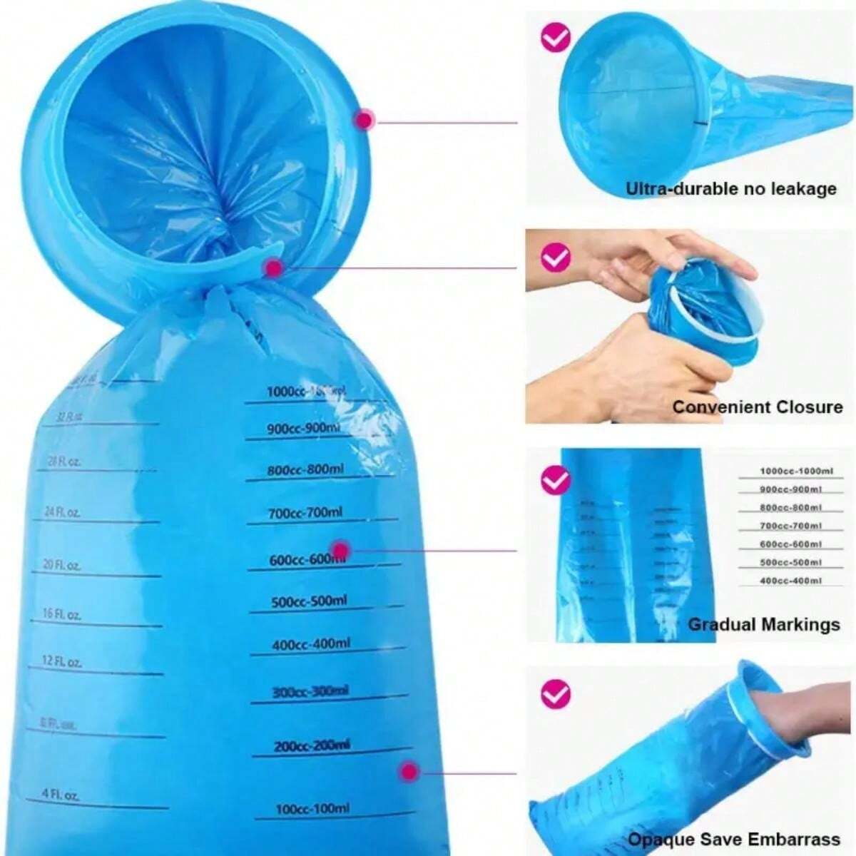 Compact 25-Pack Disposable Vomit Bags - Leak-Proof, Hygienic & Portable ...