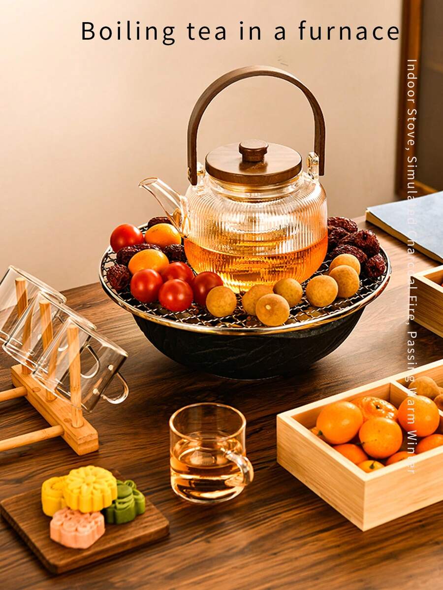 1 Set Of Tea Boiling Utensils With A Stove, Complete With A Baking ...