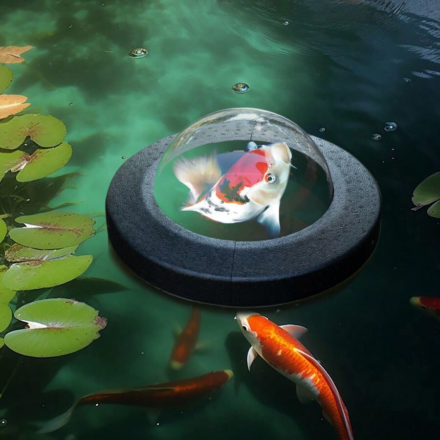 Gardenised Floating Plastic Pond Fish Dome Ball For Fish To Swim Above ...