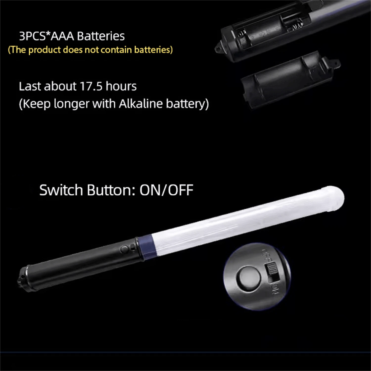 1st Paris OS LED Light Stick RGB Färg Ljus Nödljus Höjdpunkter ...