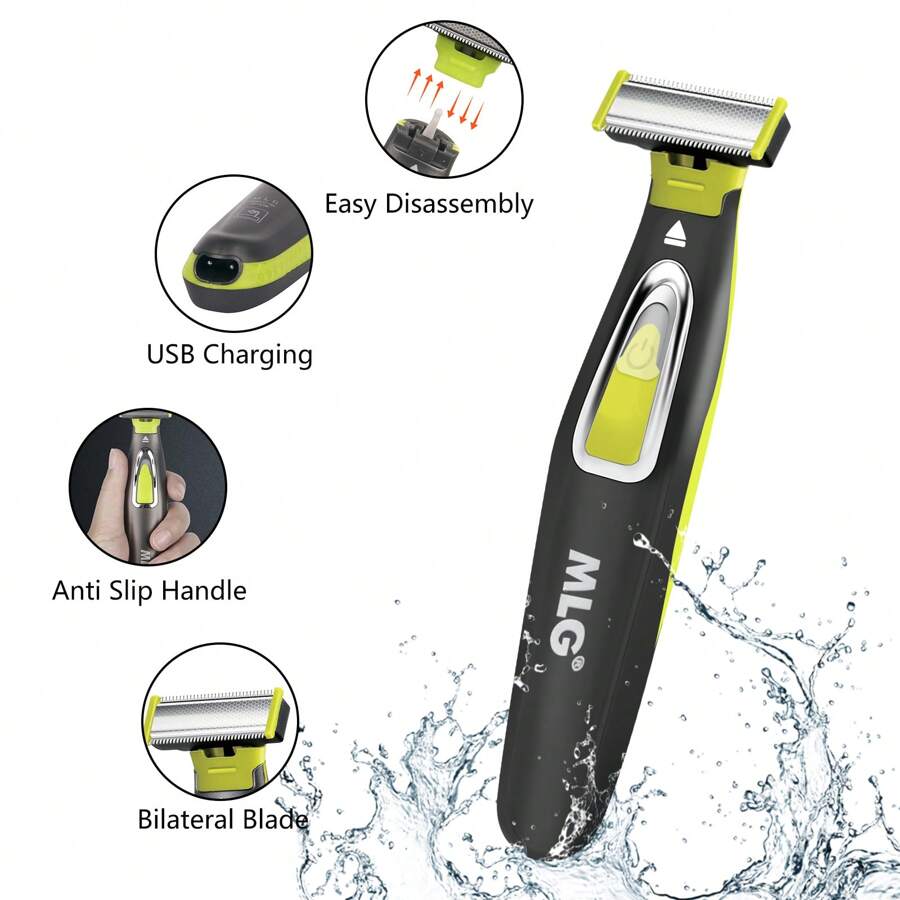 Electric Beard Trimmer For Men, Waterproof Cordless Foil Shaver ...